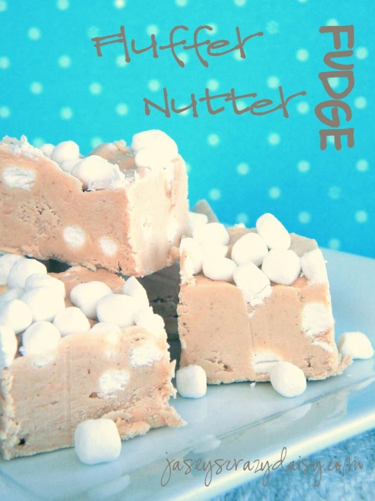 Fluffer Nutter Fudge {Three Ingredients} - Jasey's Crazy Daisy